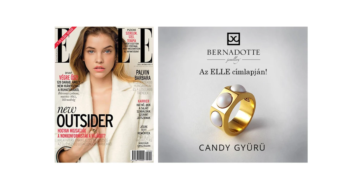 Palvin Barbara Candy gyűrűben-Bernadotte Jewellery